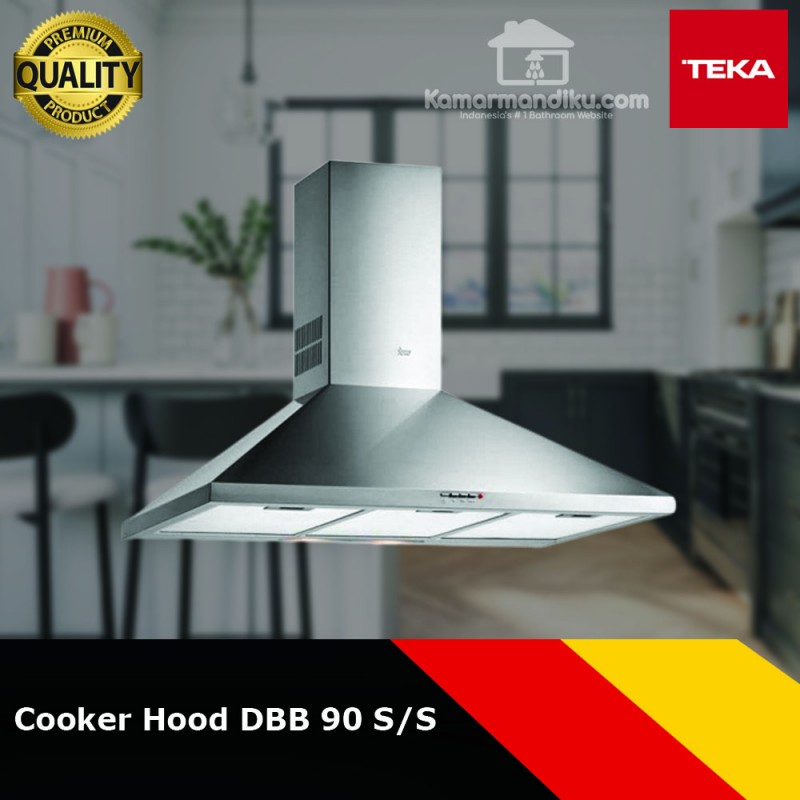 Teka DBB 90 INOX 90cm Wall mounted Pyramid Cooker Hood - Toko Online ...