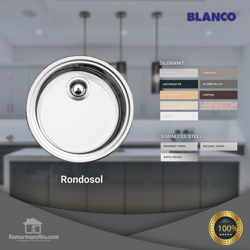 BLANCO Rondosol Stainless Steel Kitchen Sink - Bak Cuci Piring - Toko ...