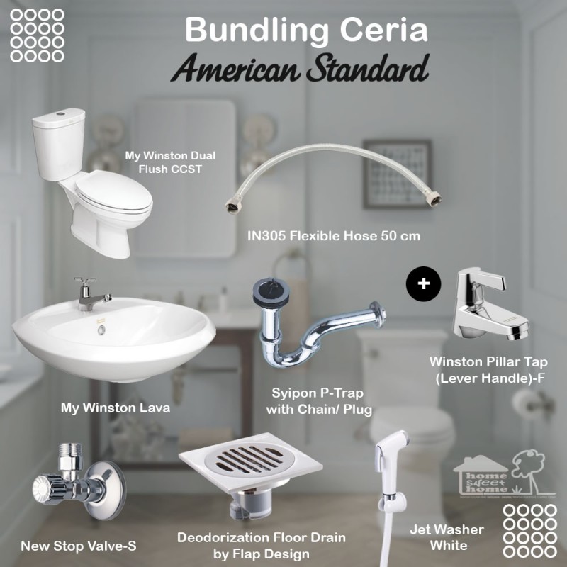 Paket American Standard Bundling Ceria Lavatory - Cross - Toko Online ...