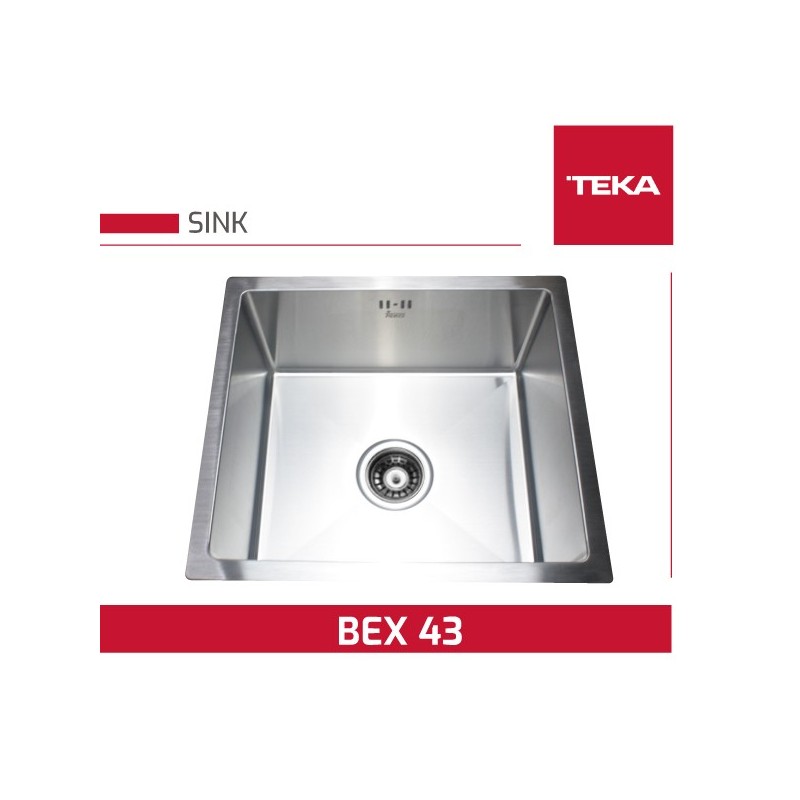 Teka Kitchen Sink Undermount Undercounter BEX 43 Bak Cuci Piring 1 Lub ...