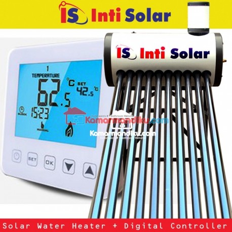 INTI SOLAR PS8 PEMANAS AIR MATAHARI 80ltr IntiSolar Digital Controller ...