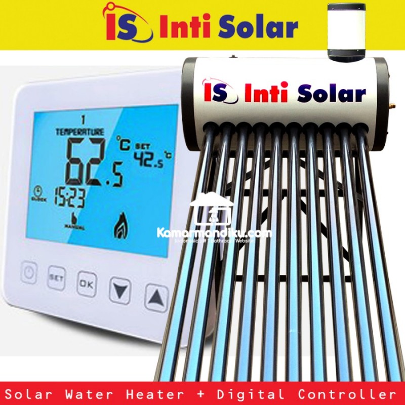 INTI SOLAR PS8 PEMANAS AIR MATAHARI 80ltr IntiSolar Digital Controller ...