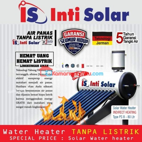 Inti solar Promo pemanas air tenaga matahari PS10 solar water heater ...
