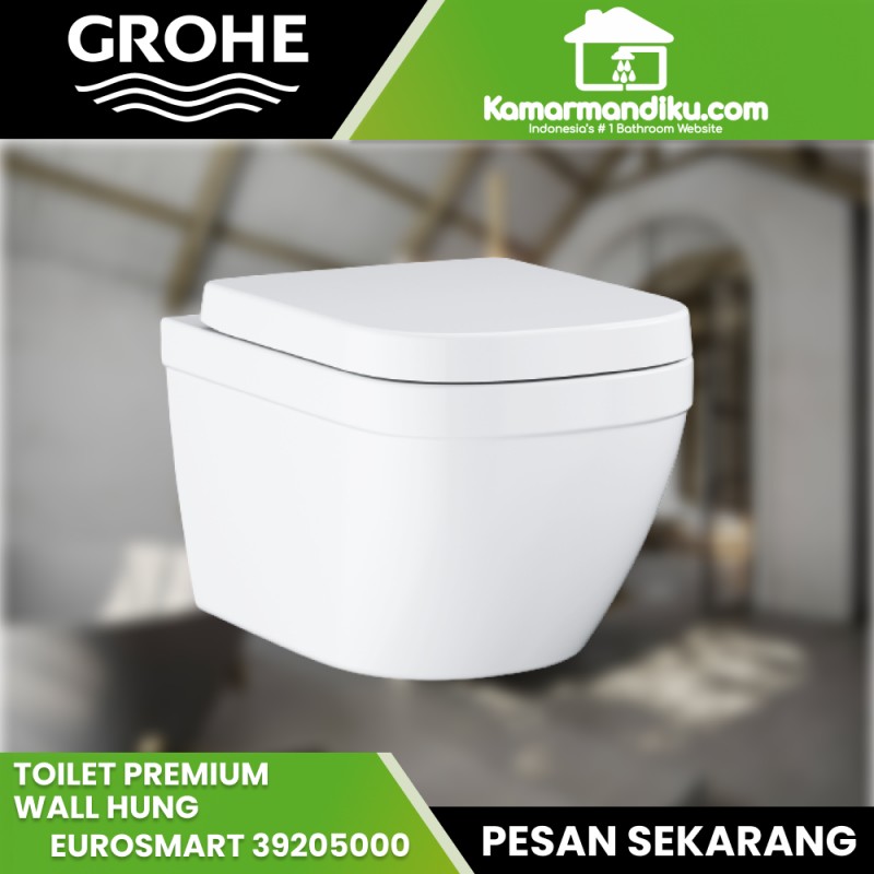 Grohe toilet wall hung Eurosmart 39205000 berkualitas garansi 10 tahun ...