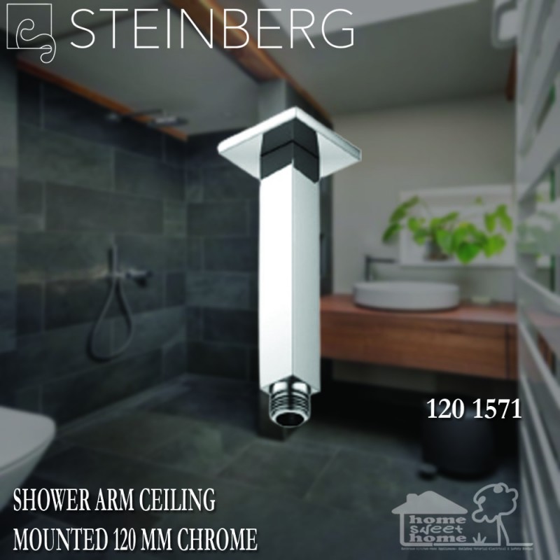 STEINBERG SHOWER ARM CEILING MOUNTED 120 MM chrome 120 1571 - Toko Online Perlengkapan Kamar ...
